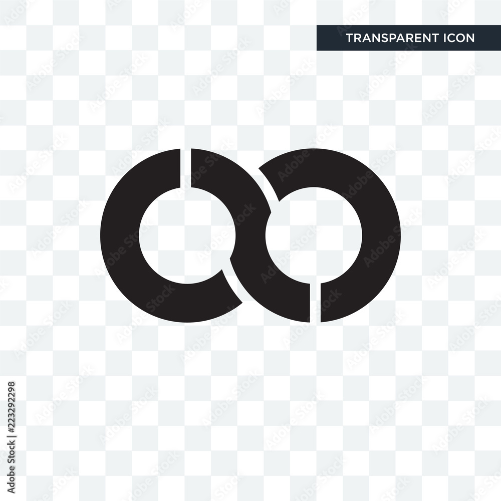 Loop vector icon isolated on transparent background, Loop logo design ...
