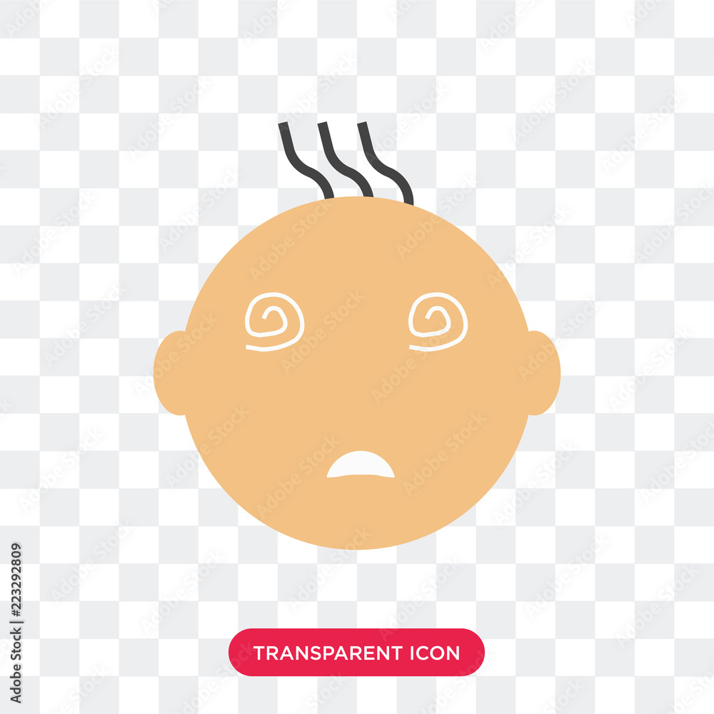 Faint smile vector icon isolated on transparent background, Faint smile ...