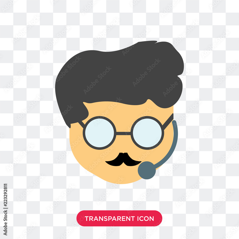 Bodyguard vector icon isolated on transparent background, Bodyguard ...