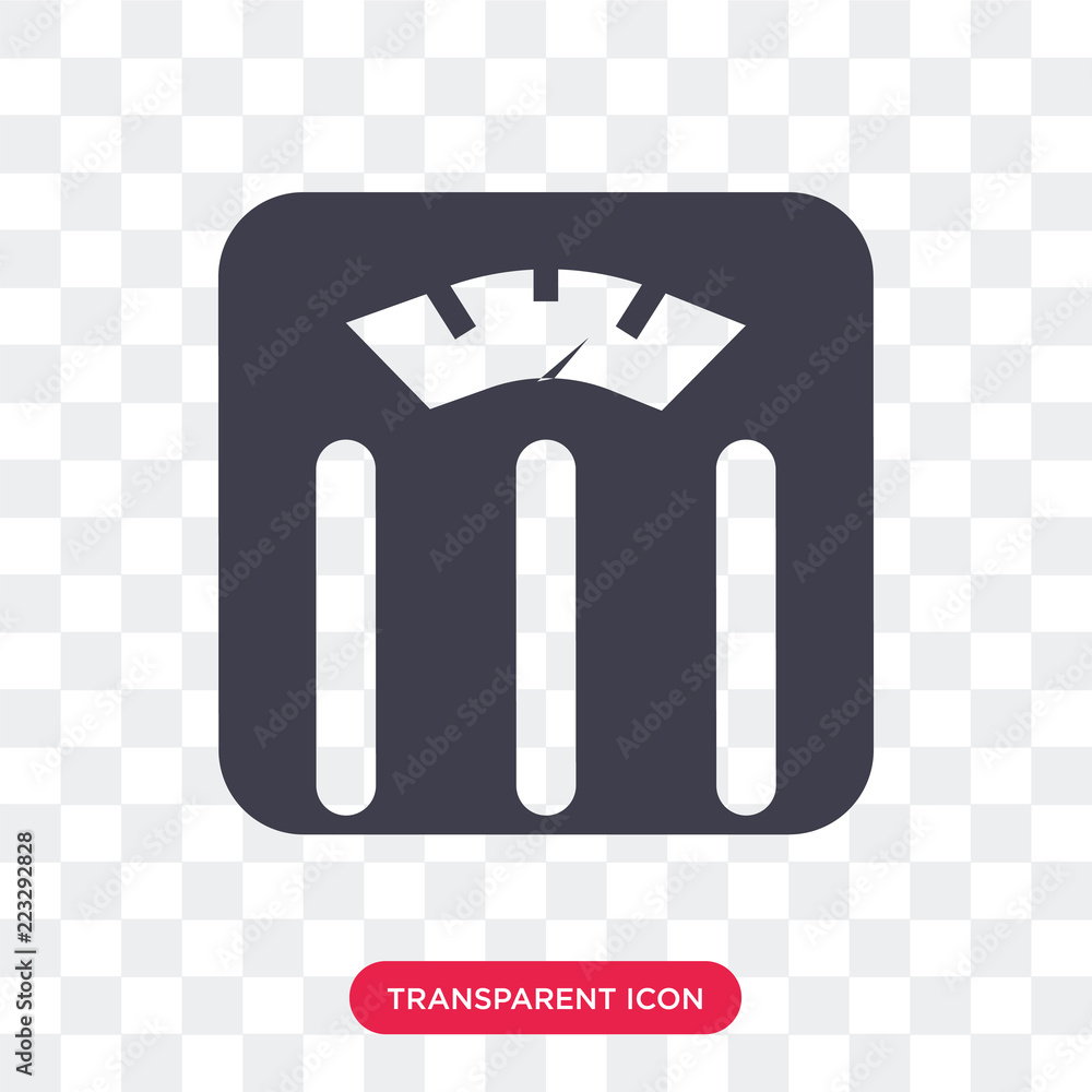 Weighing scale vector icon isolated on transparent background, Weighing ...