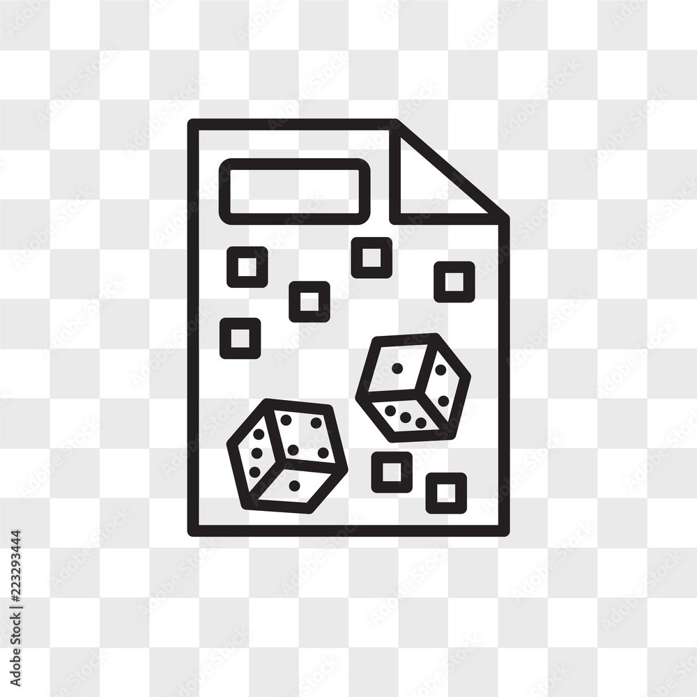 Yahtzee vector icon isolated on transparent background, Yahtzee logo ...