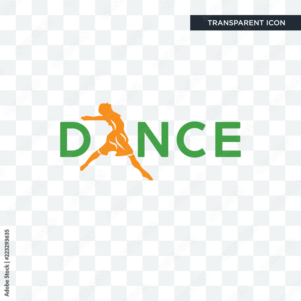 dance vector icon isolated on transparent background, dance logo design ...