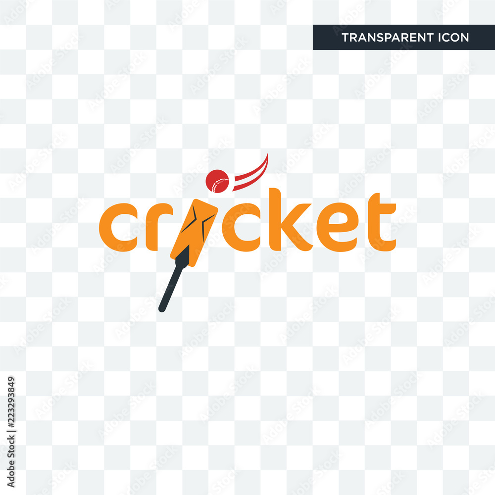 cricket vector icon isolated on transparent background, cricket logo ...