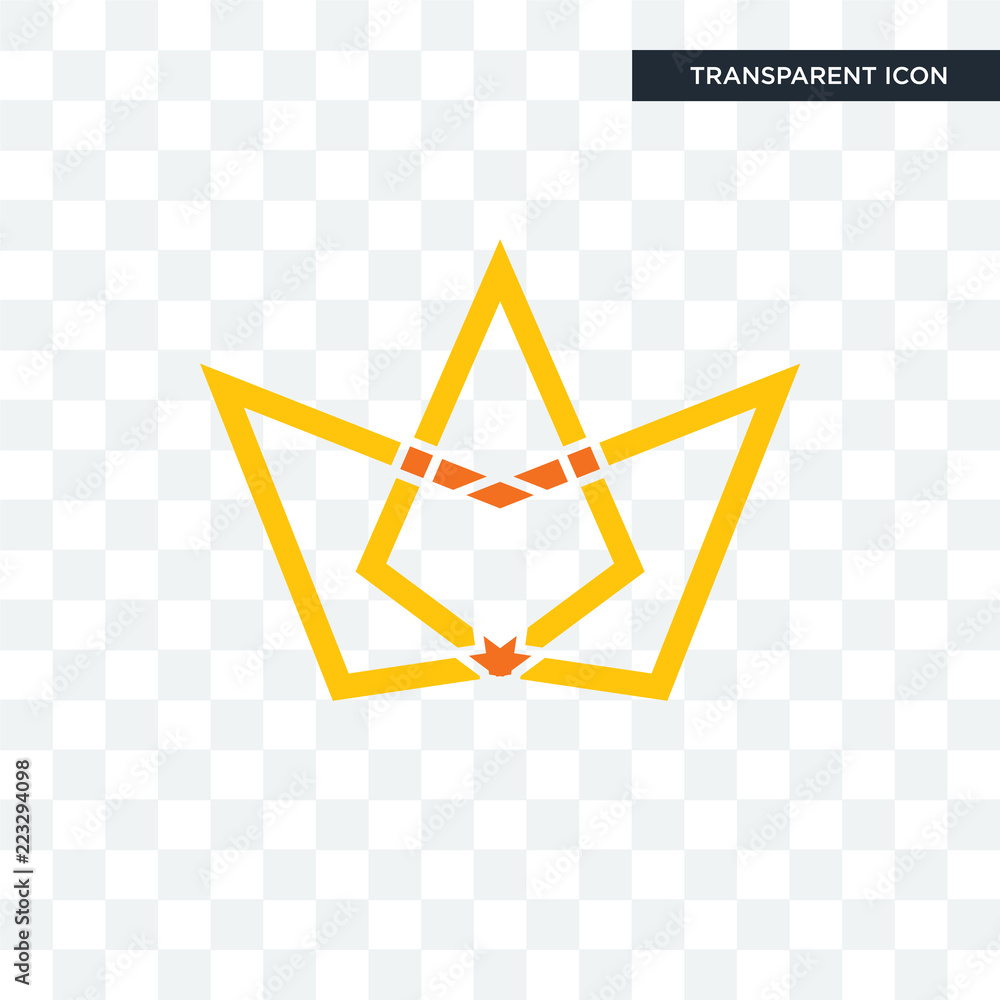 crown vector icon isolated on transparent background, crown logo design ...