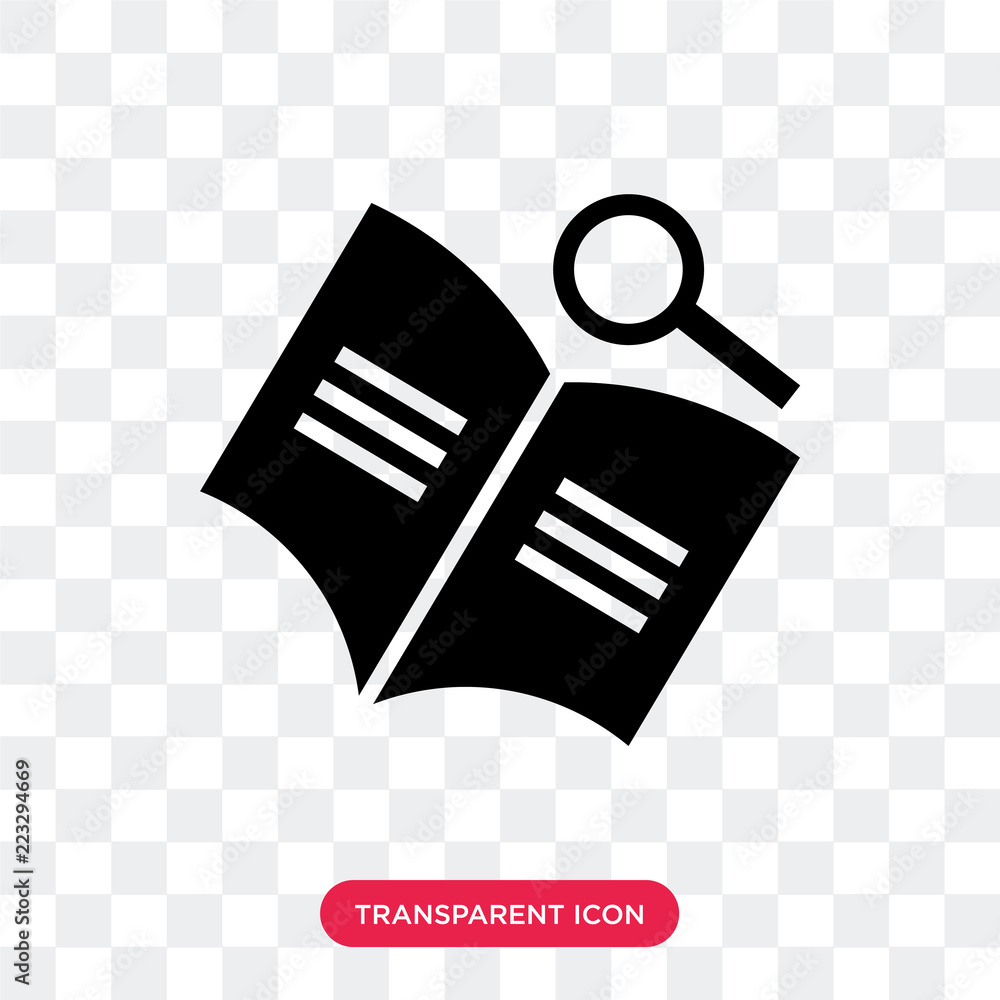 book vector icon isolated on transparent background, book logo design ...