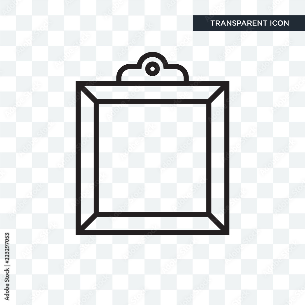 Frame vector icon isolated on transparent background, Frame logo design ...