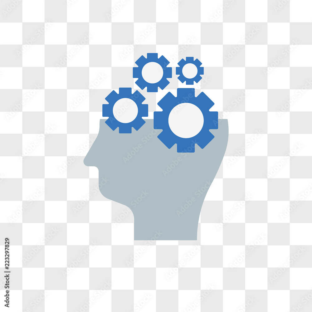 Artificial intelligence vector icon isolated on transparent background ...