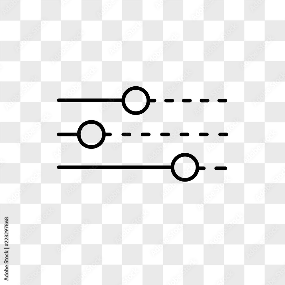 Levels vector icon isolated on transparent background, Levels logo ...