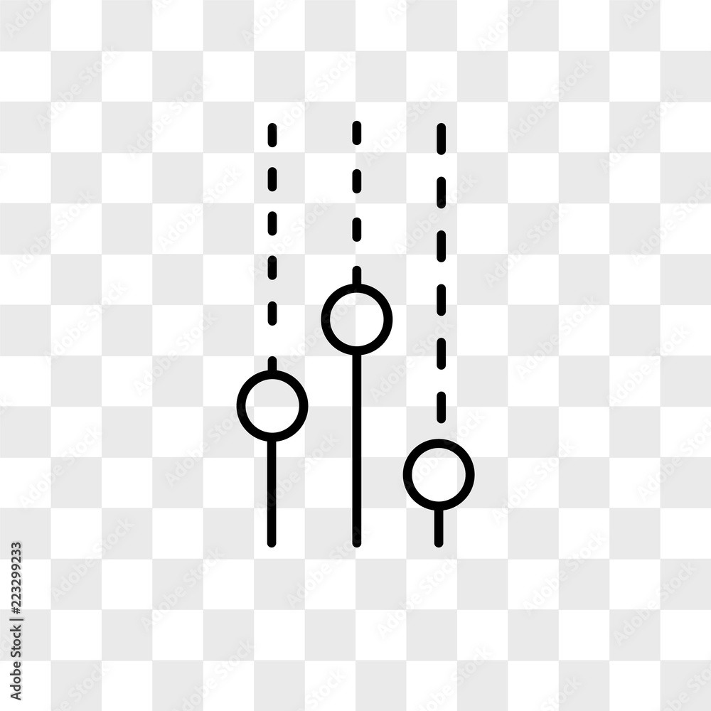 Levels vector icon isolated on transparent background, Levels logo ...