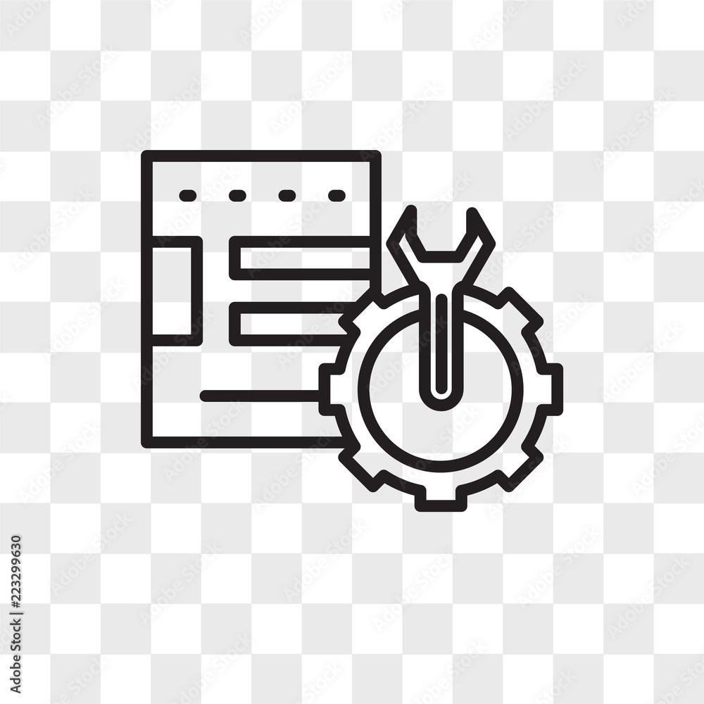 Adjustment vector icon isolated on transparent background, Adjustment ...