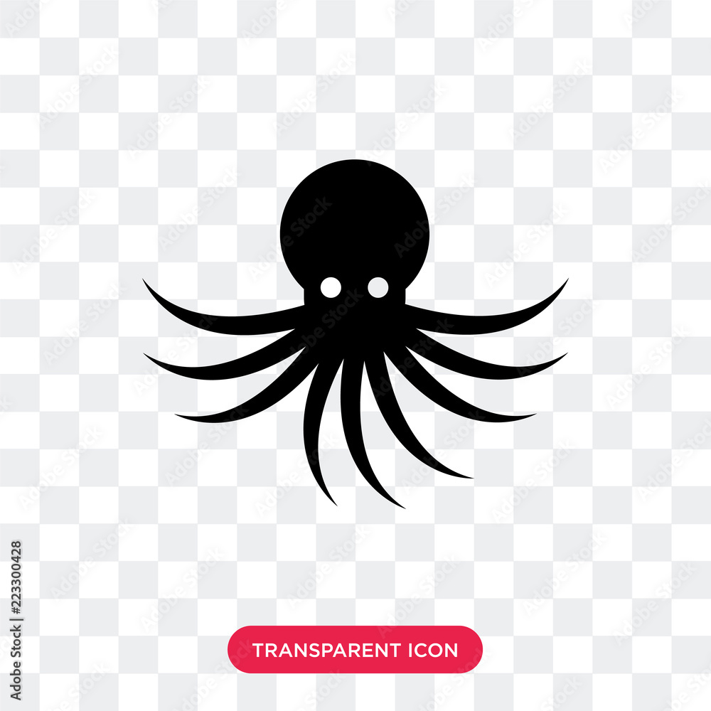 Kraken vector icon isolated on transparent background, Kraken logo ...