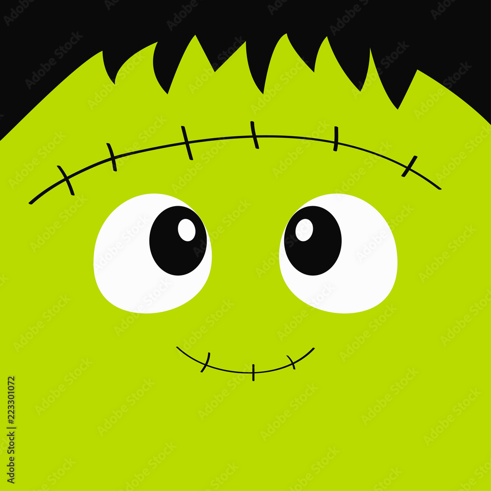 Frankenstein Cartoon Face