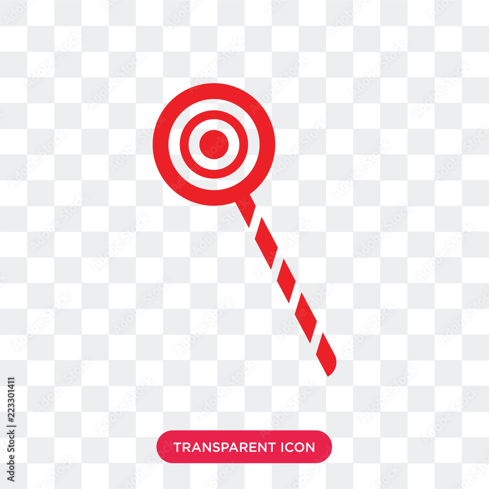 Lollipop vector icon isolated on transparent background, Lollipop logo ...