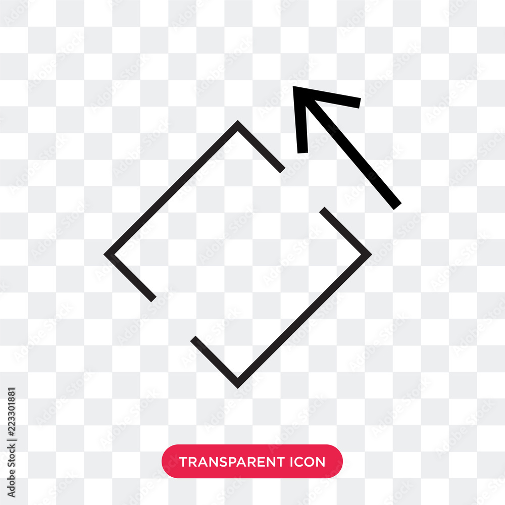 Square vector icon isolated on transparent background, Square logo ...