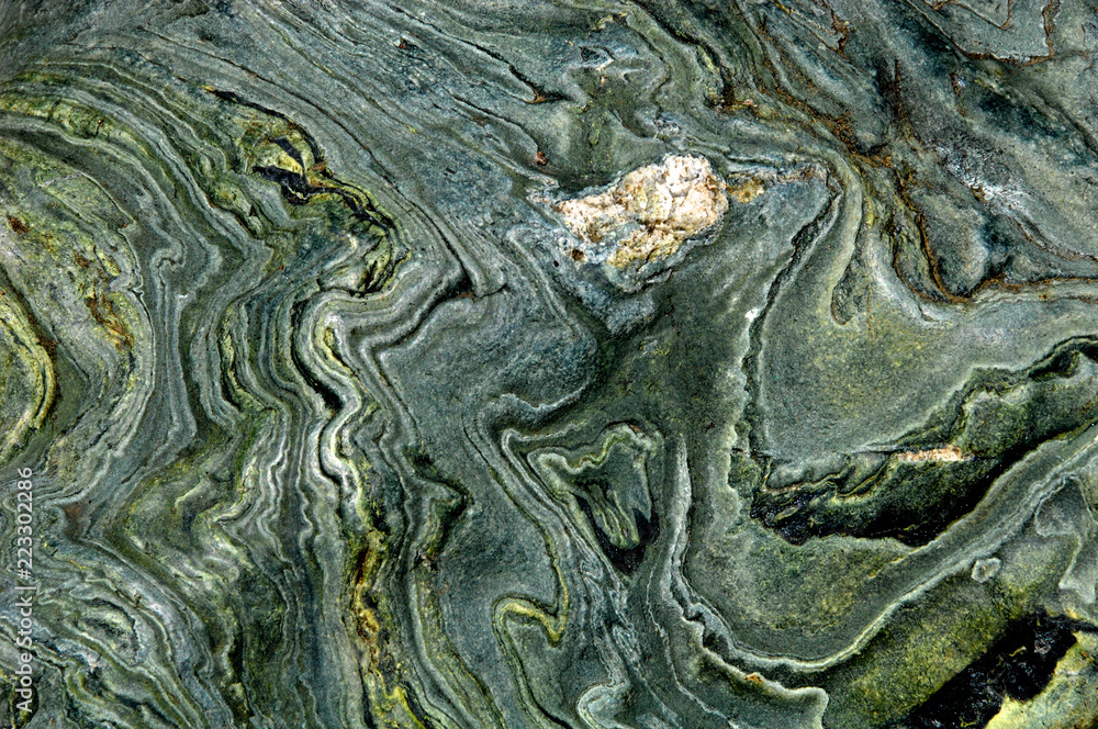 Metamorphic Rock Abstract. Closeup of Exotic Boulder that surrounds ...