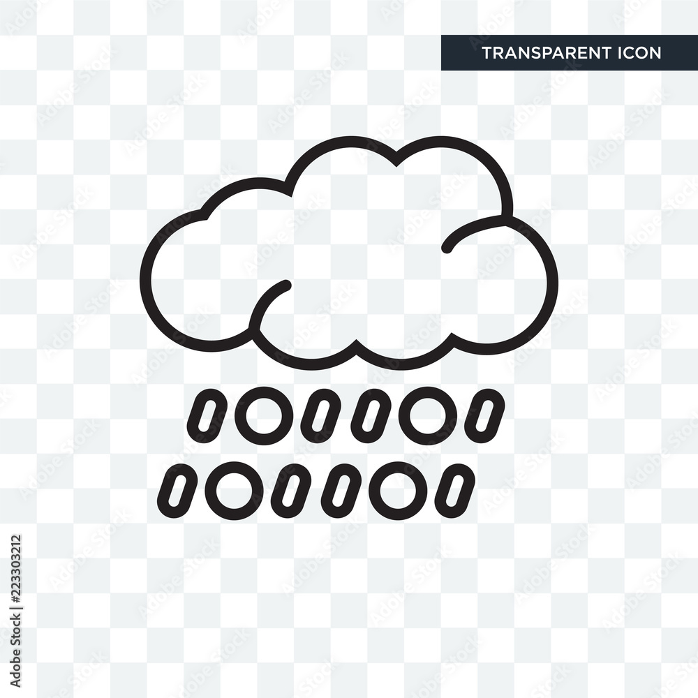 Hail vector icon isolated on transparent background, Hail logo design ...