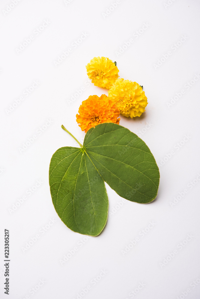 Indian Festival Greeting Card - Happy Dussehra, showing golden leaf and ...