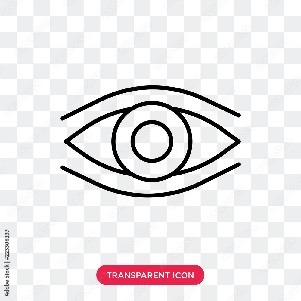 Observation vector icon isolated on transparent background, Observation ...