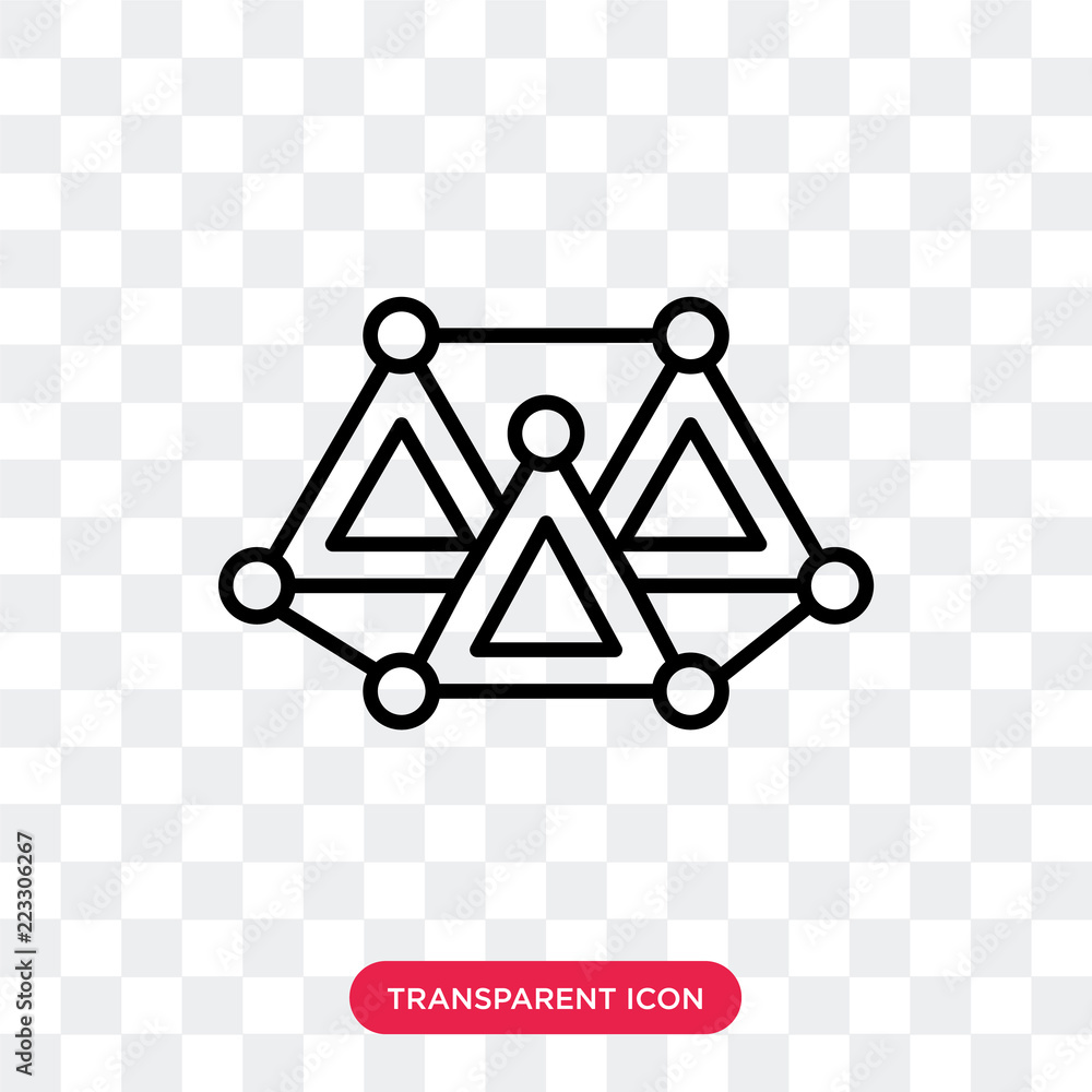 Molecule vector icon isolated on transparent background, Molecule logo ...