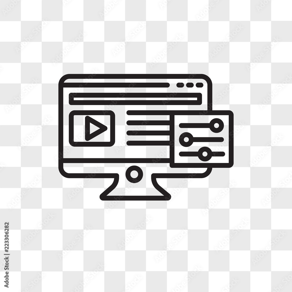 Adjustment vector icon isolated on transparent background, Adjustment ...