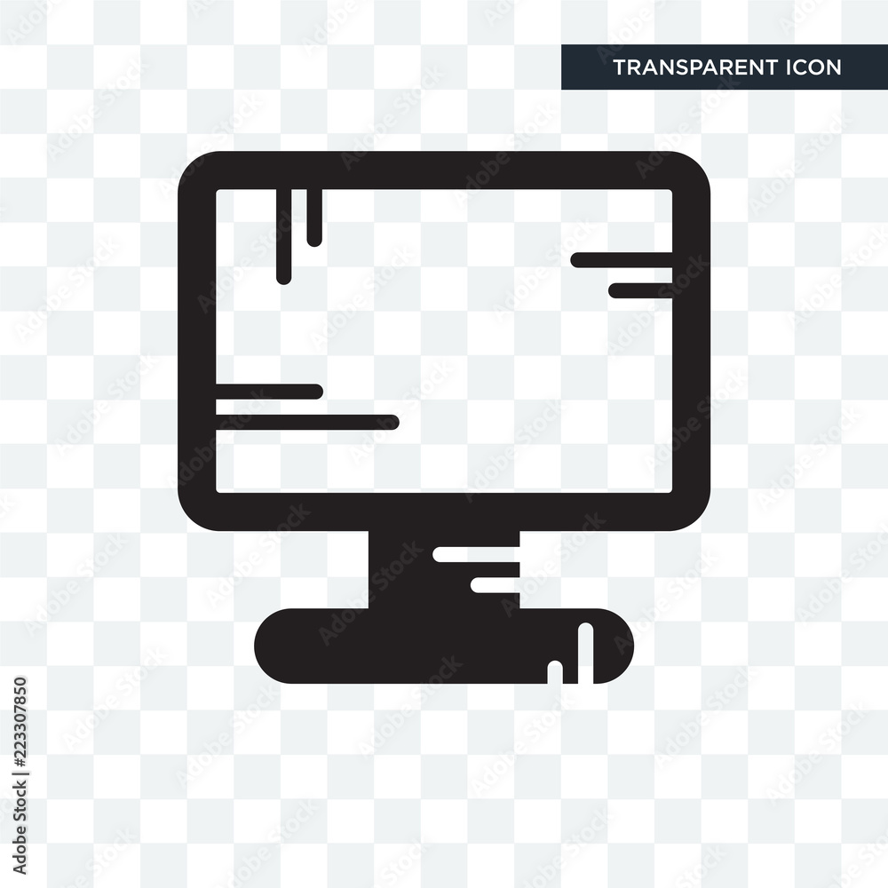Display vector icon isolated on transparent background, Display logo ...
