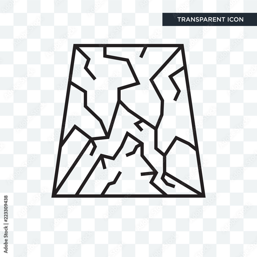 Cave vector icon isolated on transparent background, Cave logo design ...