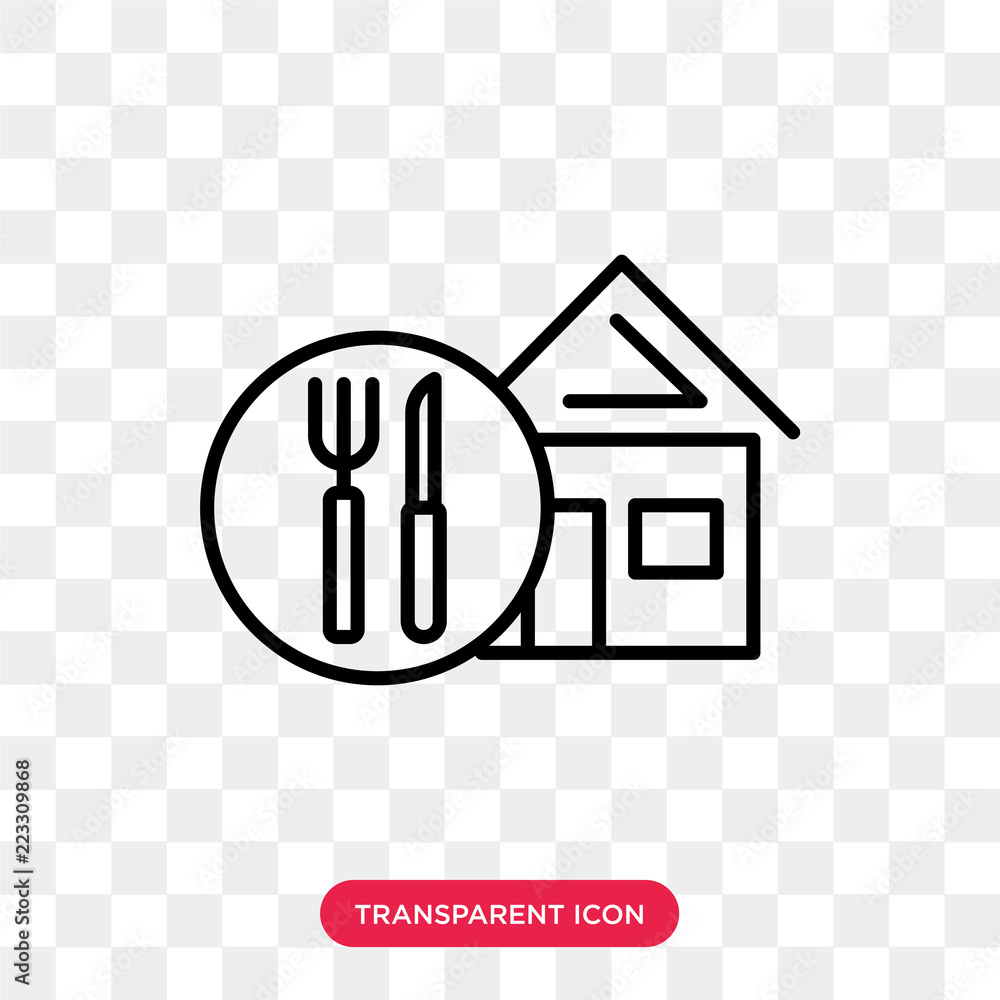 Take away vector icon isolated on transparent background, Take away ...