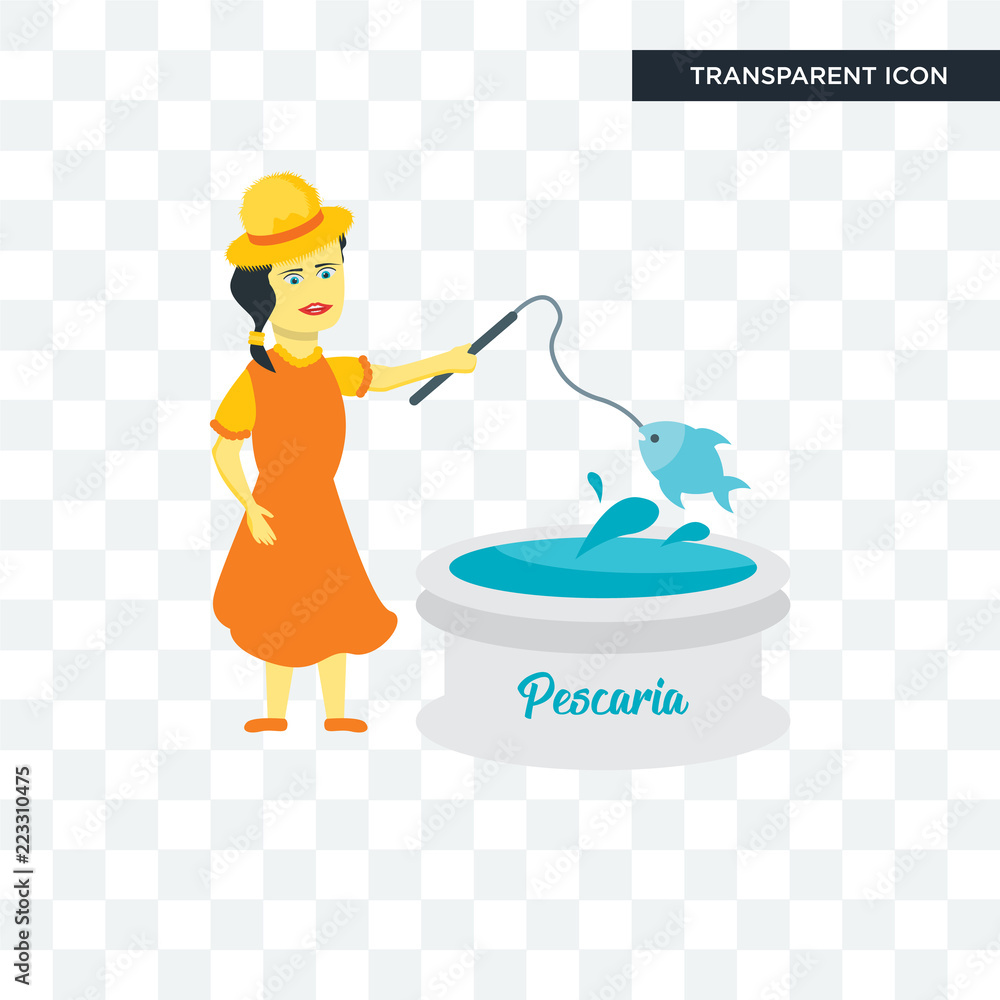 Fisher vector icon isolated on transparent background, Fisher logo ...