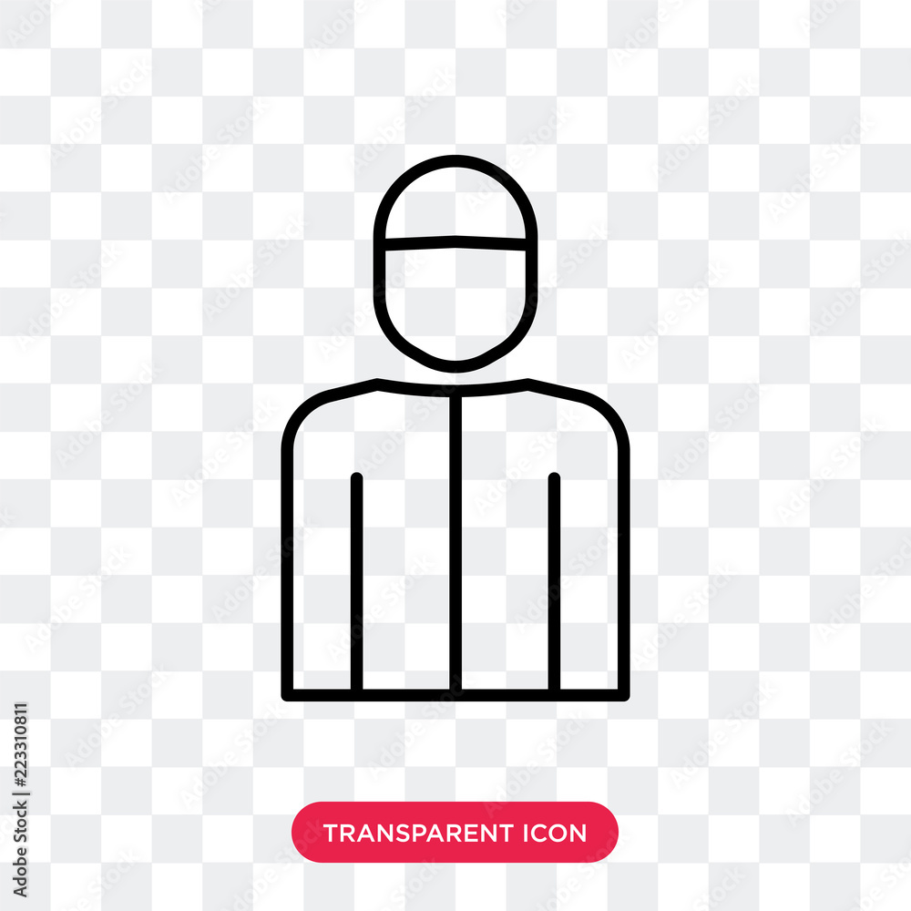 Muslim Man vector icon isolated on transparent background, Muslim Man ...