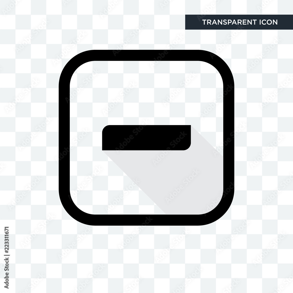 hyphen vector icon isolated on transparent background, hyphen logo ...