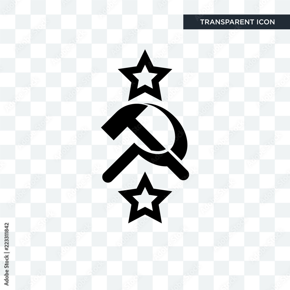 soviet vector icon isolated on transparent background, soviet logo ...