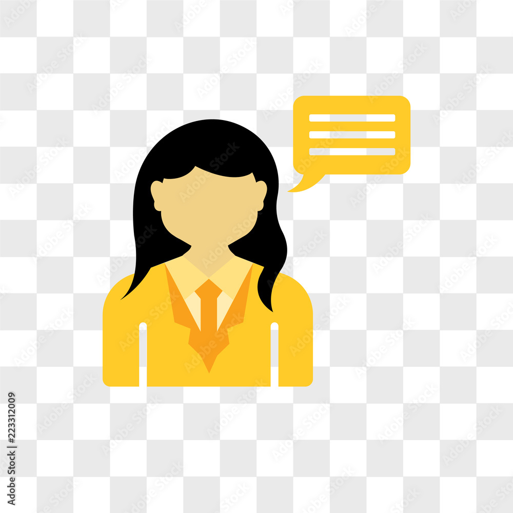 Politician vector icon isolated on transparent background, Politician ...