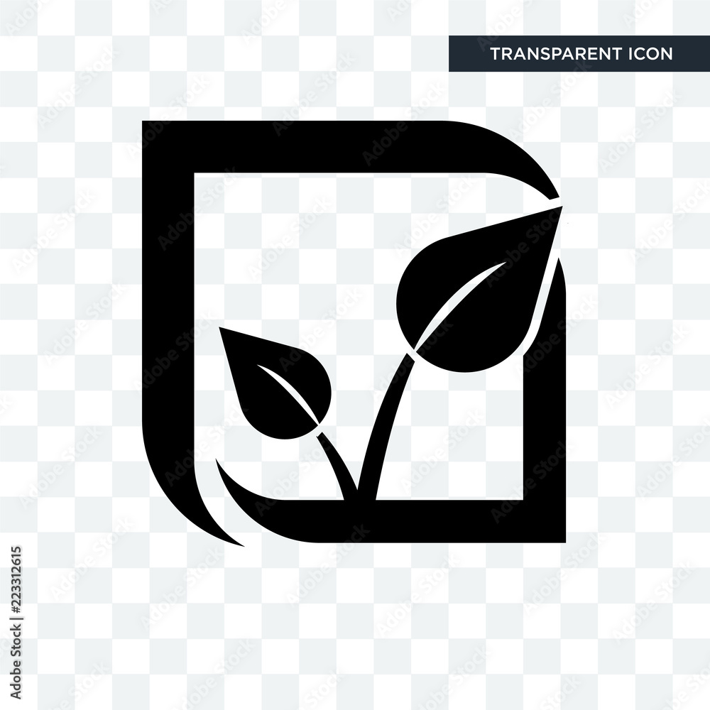 pure veg vector icon isolated on transparent background, pure veg logo ...