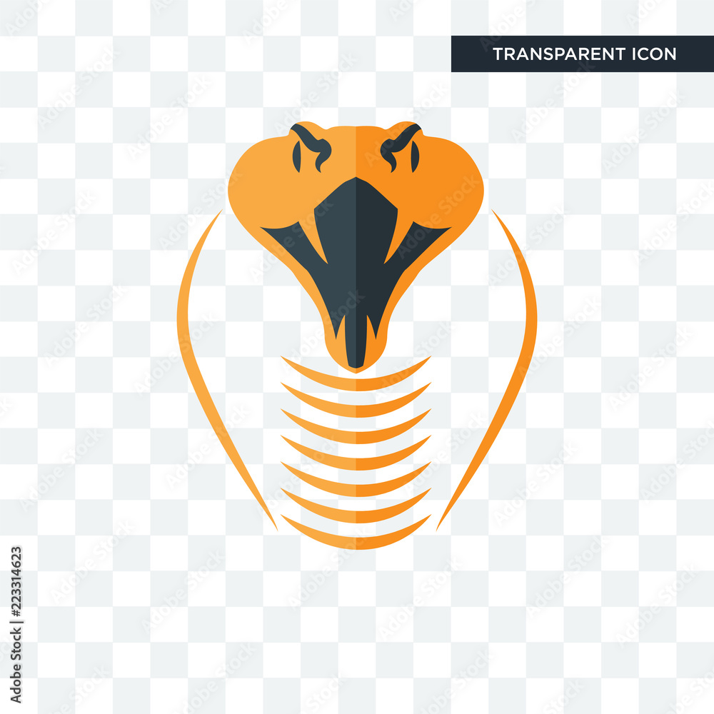 snake head vector icon isolated on transparent background, snake head ...