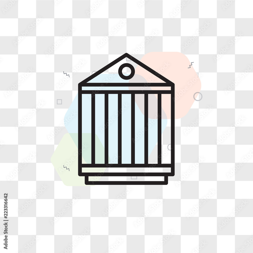 Pantheon vector icon isolated on transparent background, Pantheon logo ...