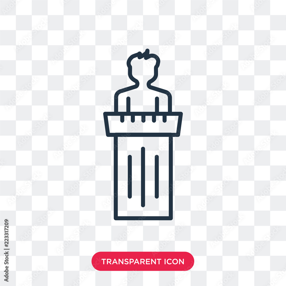 Witness vector icon isolated on transparent background, Witness logo ...