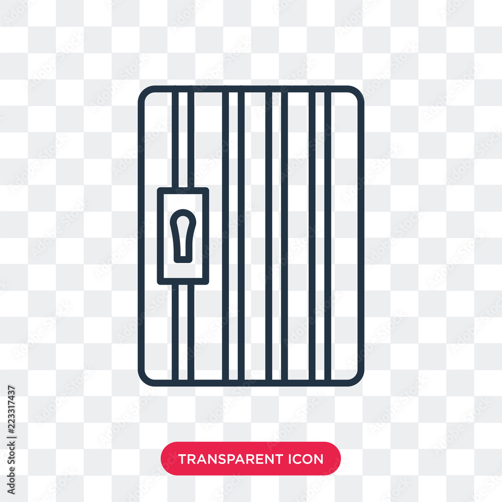 Prison vector icon isolated on transparent background, Prison logo ...