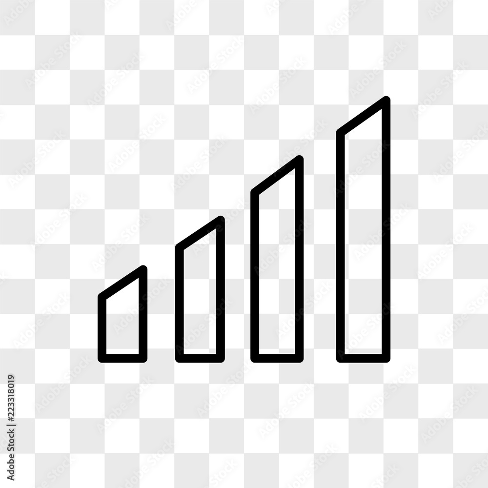 Levels vector icon isolated on transparent background, Levels logo ...