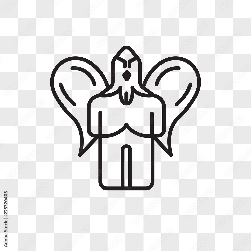 Monster vector icon isolated on transparent background, Monster logo ...