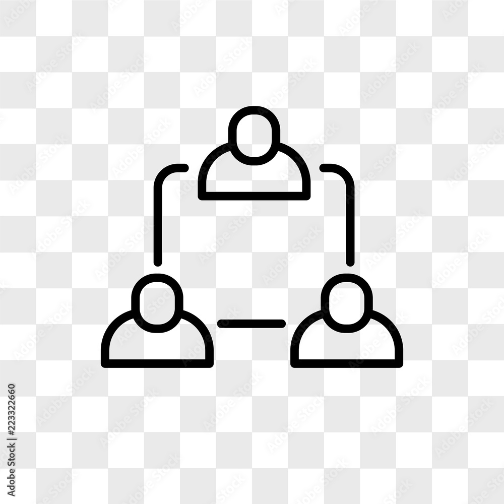 Group vector icon isolated on transparent background, Group logo design ...
