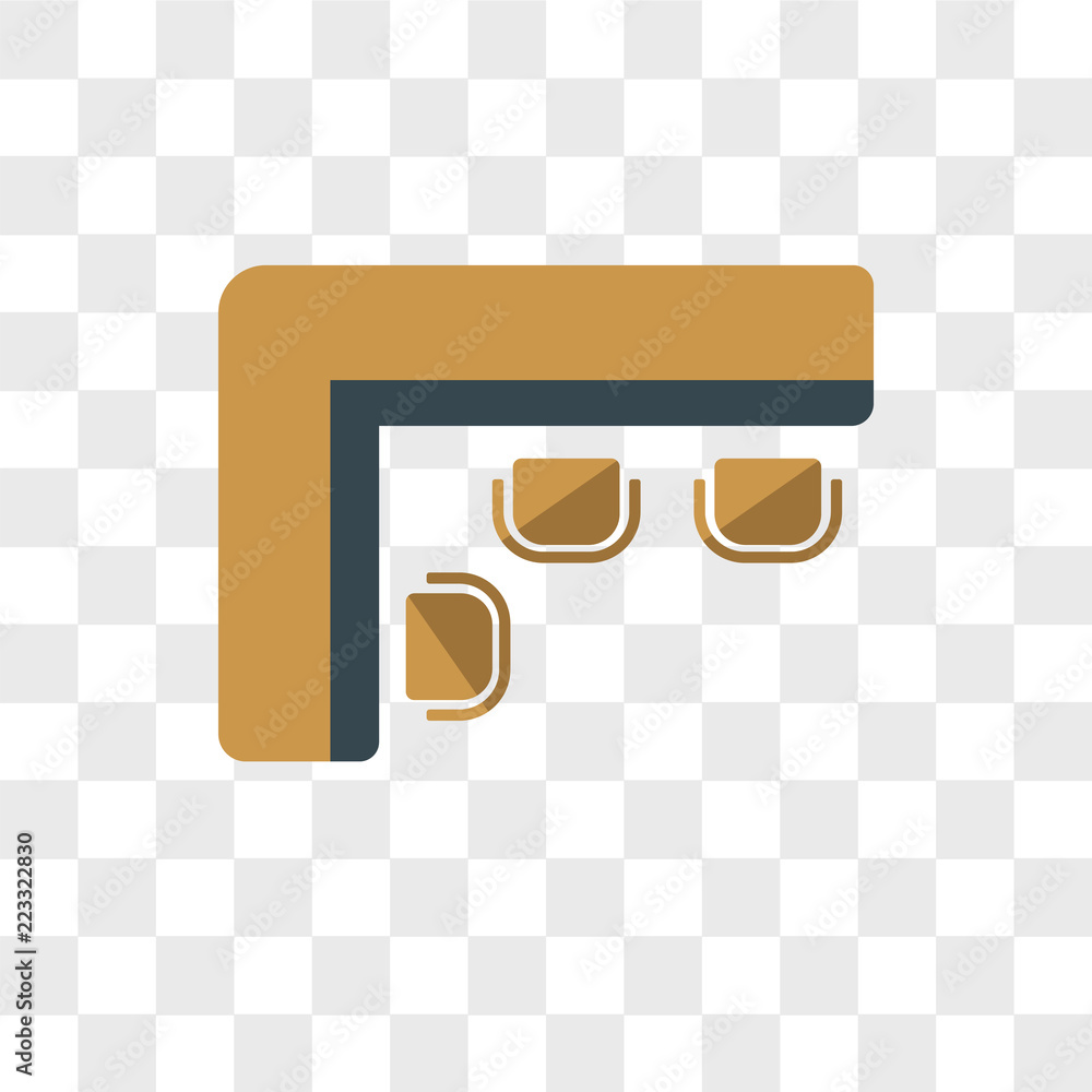 Reception vector icon isolated on transparent background, Reception ...