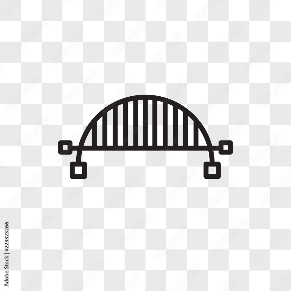 Arc vector icon isolated on transparent background, Arc logo design ...
