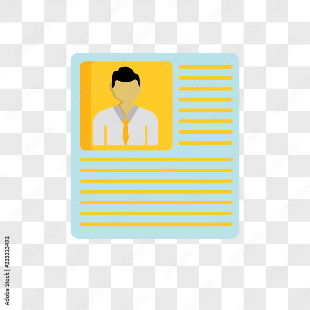 Candidate vector icon isolated on transparent background, Candidate ...