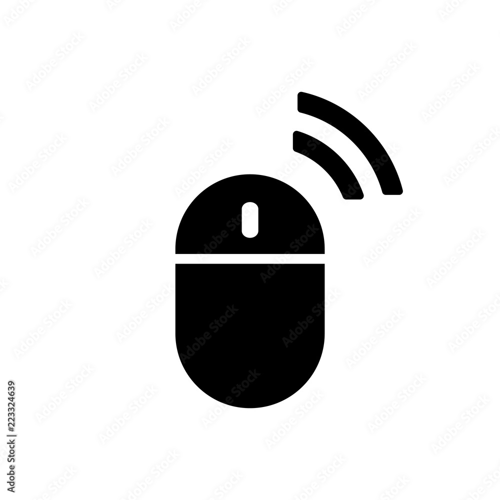 Mouse icon for simple flat style ui design Stock Vector | Adobe Stock