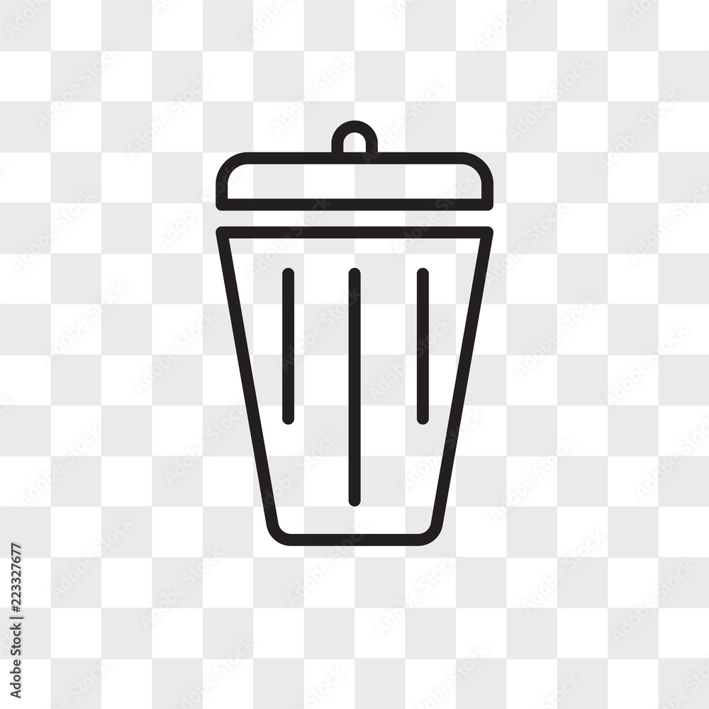 Delete vector icon isolated on transparent background, Delete logo ...