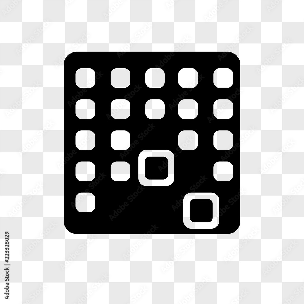 Matrix vector icon isolated on transparent background, Matrix logo ...