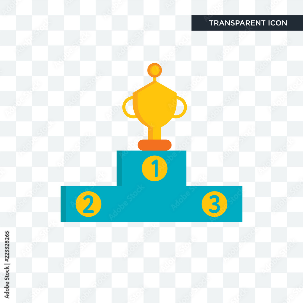 Podium vector icon isolated on transparent background, Podium logo ...