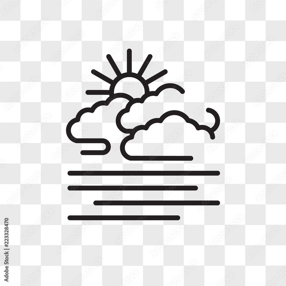 Fogg vector icon isolated on transparent background, Fogg logo design ...