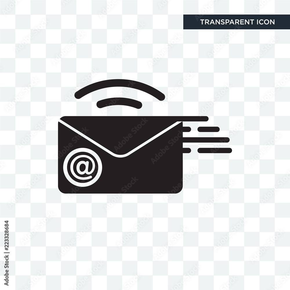 Email vector icon isolated on transparent background, Email logo design ...