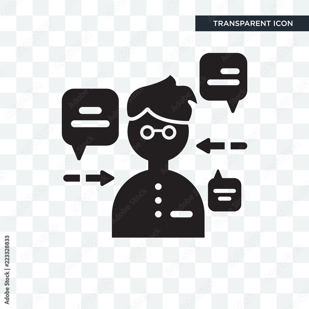 Avatar vector icon isolated on transparent background, Avatar logo ...